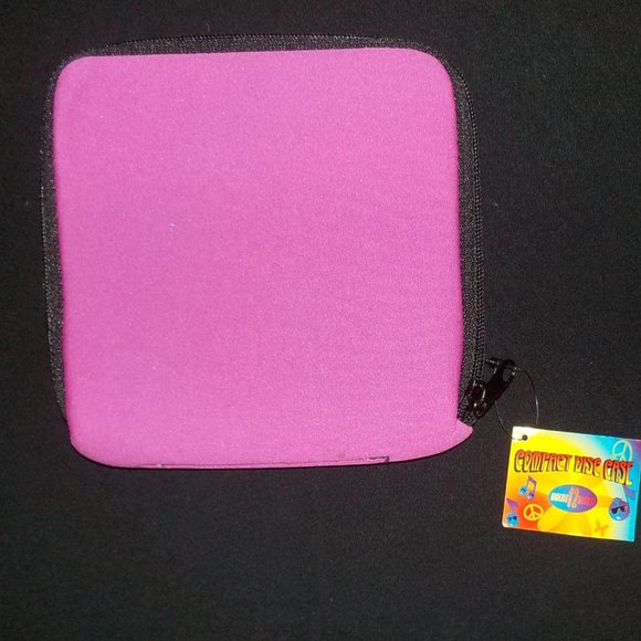 UNKNOWN | Other | Fushia Compact Disc Case With Zipper Holds 2 Discs ...